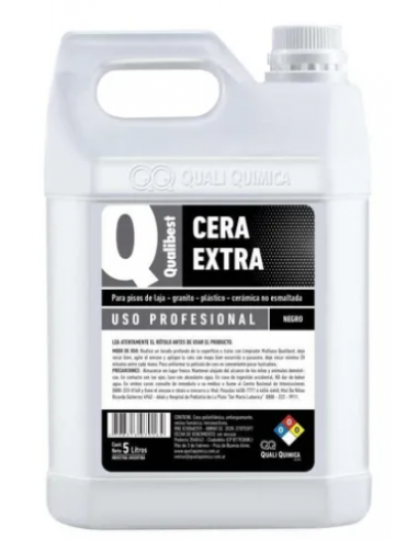 CERA PISO QUALIBEST EXTRA NEGRA X 5 L